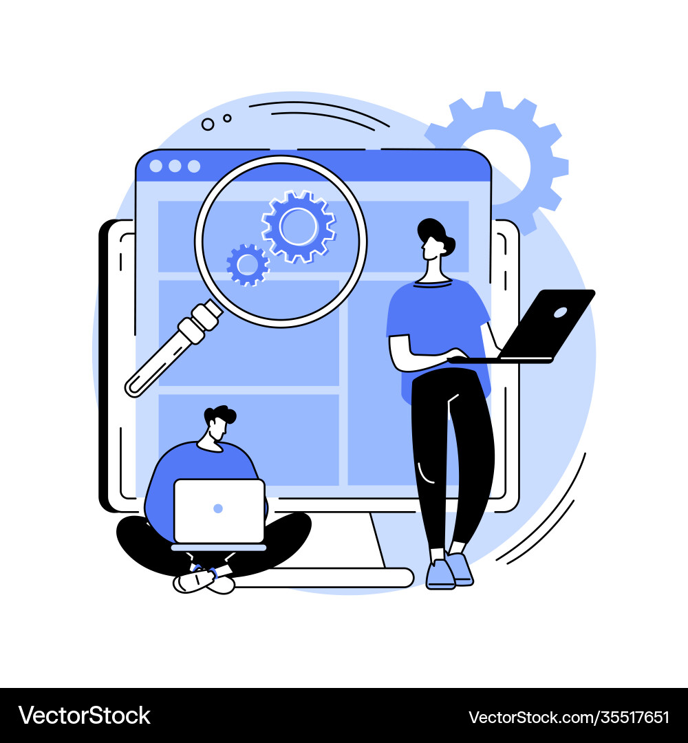 User research abstract concept Royalty Free Vector Image