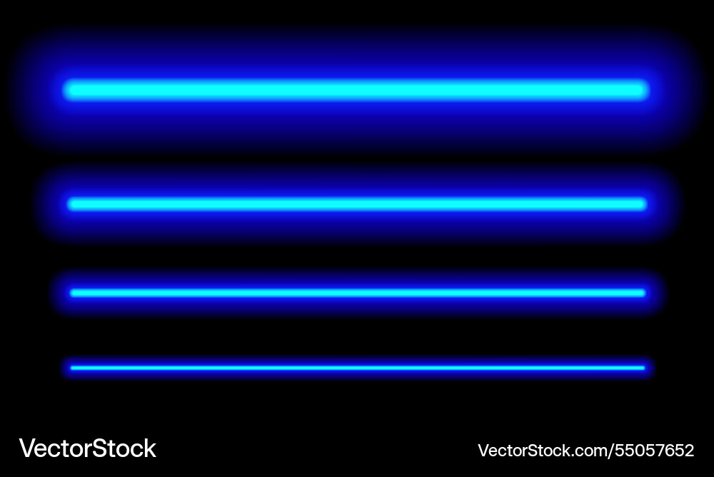 Laser light beam on black background Royalty Free Vector