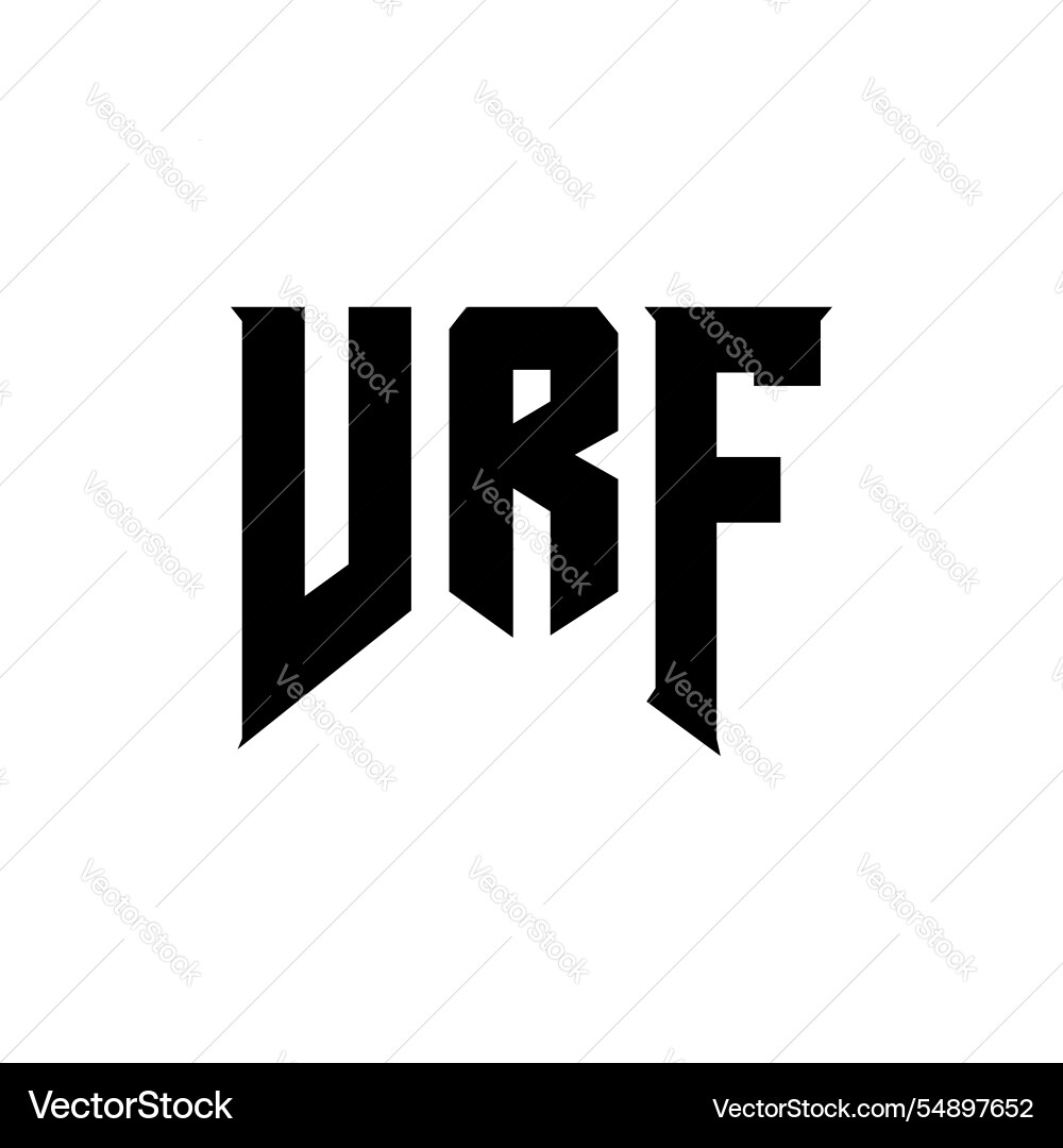 Vrf letter logo design for technology company Vector Image
