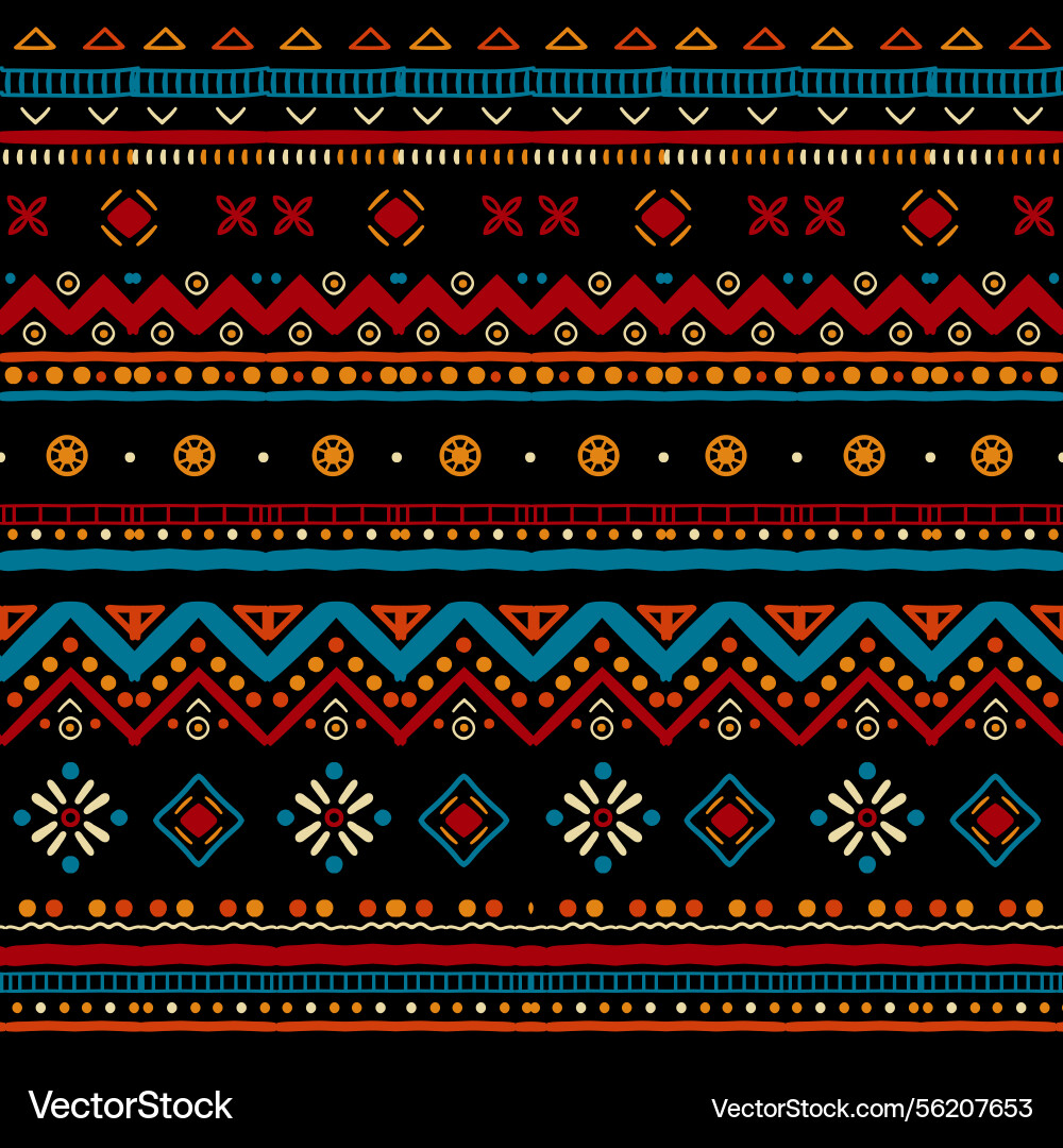 Ethnic Tribal Pattern - Native Style Royalty Free Vector