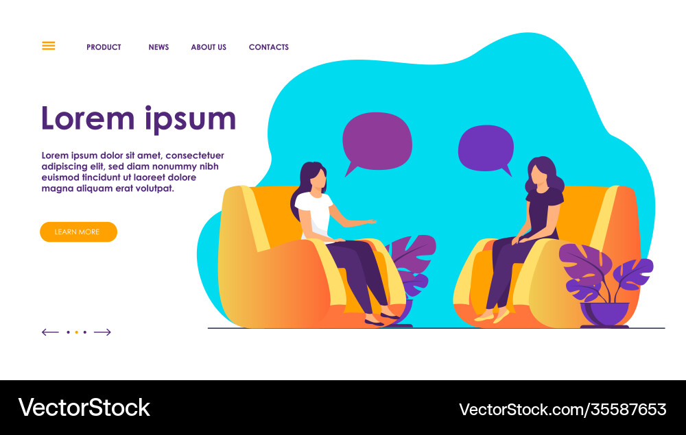 Group therapy and support concept Royalty Free Vector Image