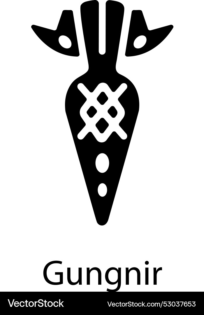 Gungnir Royalty Free Vector Image - VectorStock