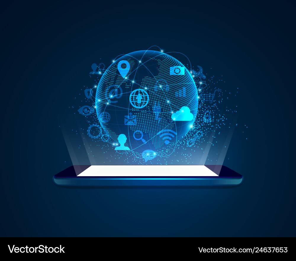 Mobile technology Royalty Free Vector Image - VectorStock