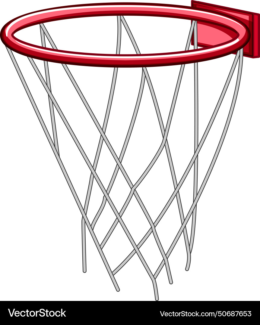Play basketball hoop cartoon Royalty Free Vector Image