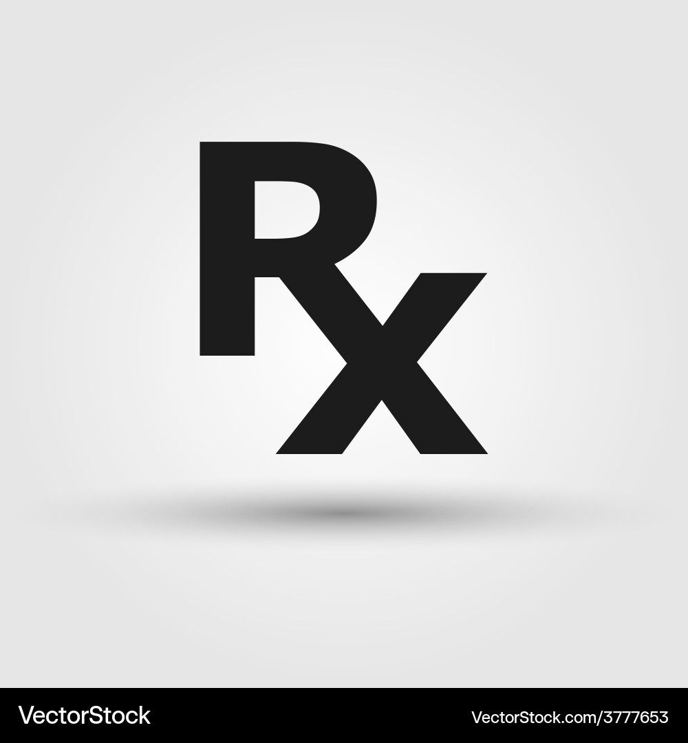 Rx medicine1 Royalty Free Vector Image - VectorStock