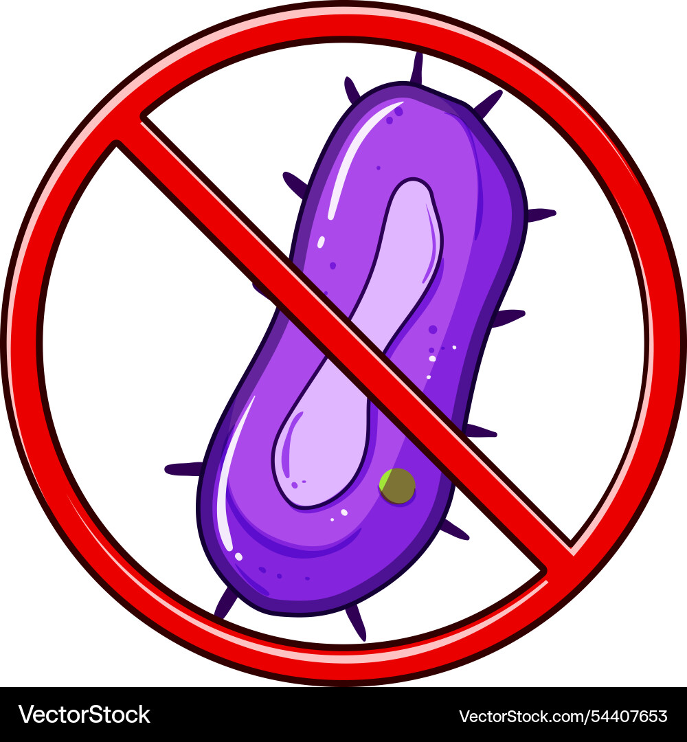 Septic anti bacteria cartoon Royalty Free Vector Image