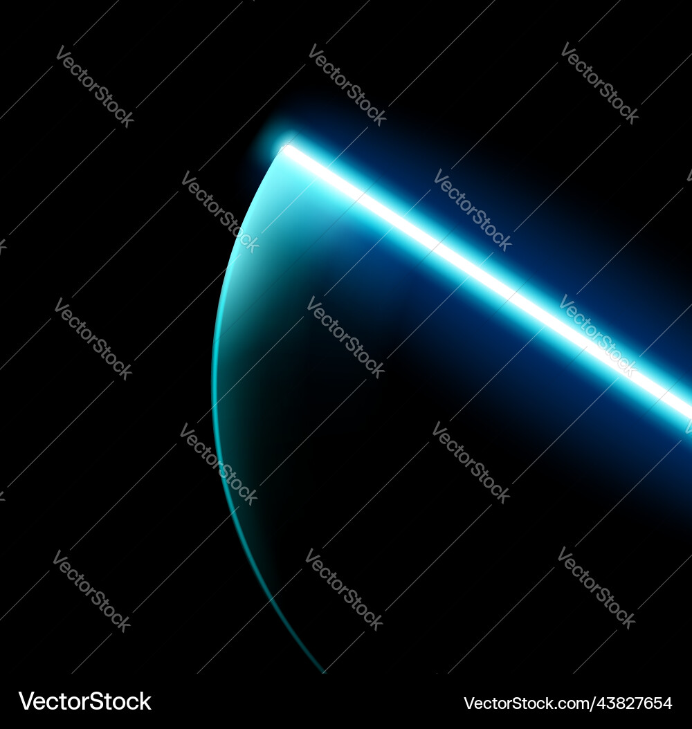 Light sword motion effect glow saber blue laser Vector Image