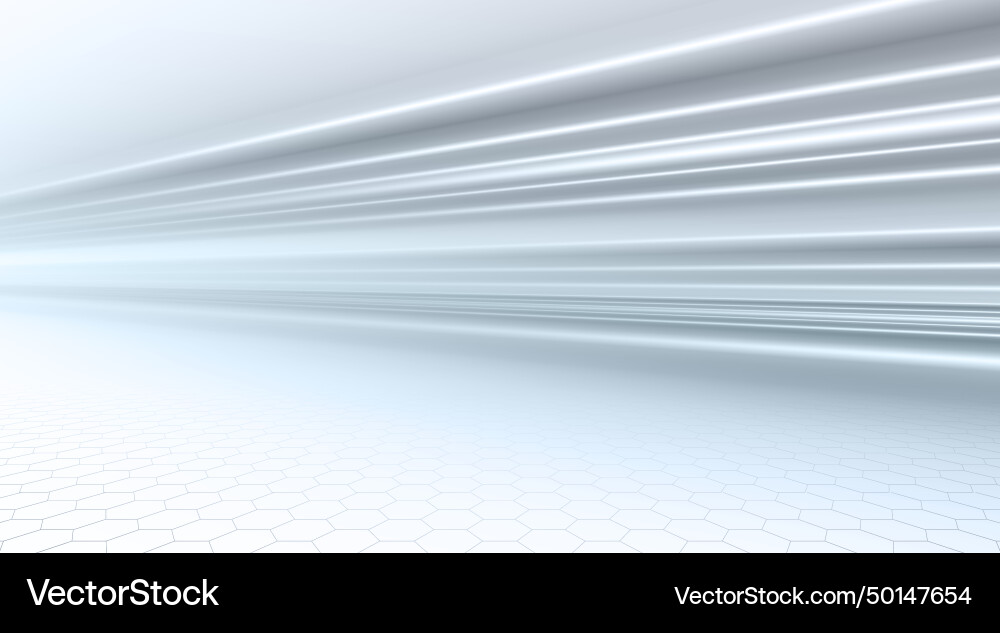 White and silver fast dynamic motion light trails Vector Image