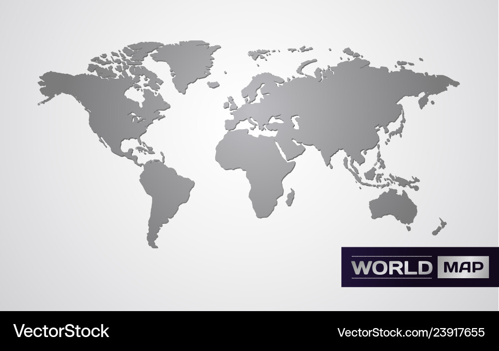Grand world map graphic element Royalty Free Vector Image