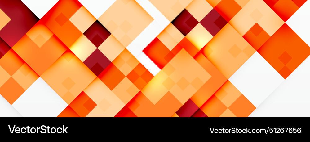 A pattern of amber squares on pink flooring Vector Image