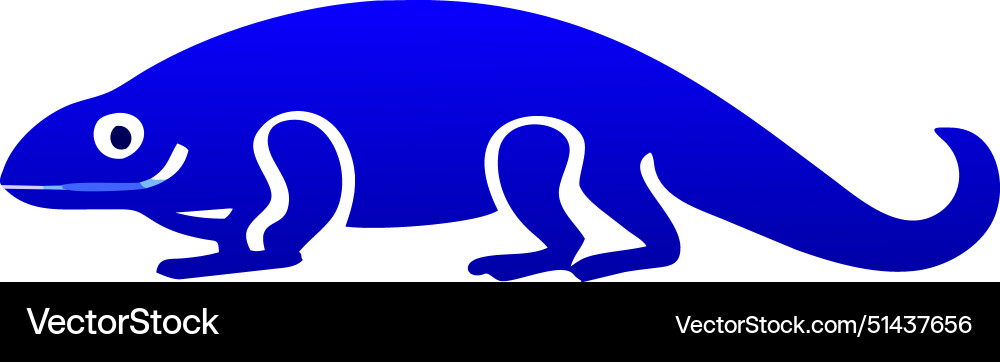 Agama lizard purple icon Royalty Free Vector Image