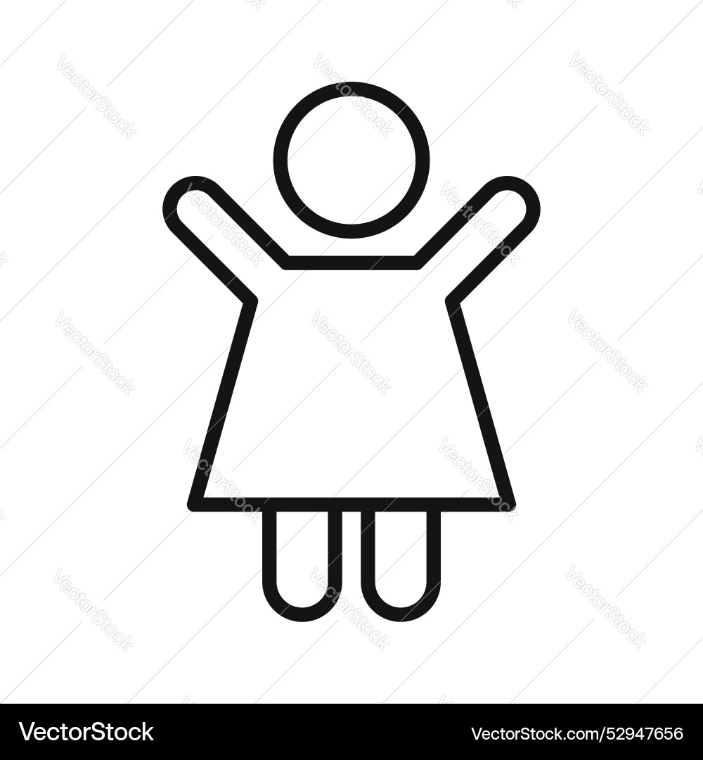 Child icon symbol on white background Royalty Free Vector