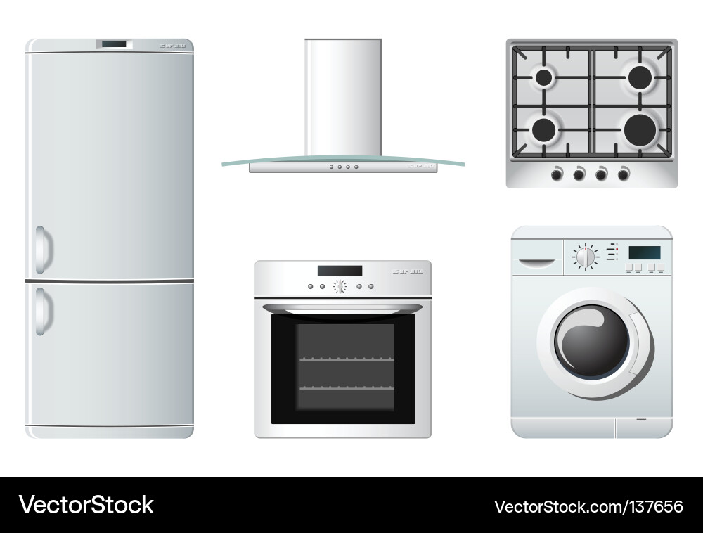 Home appliances Royalty Free Vector Image - VectorStock