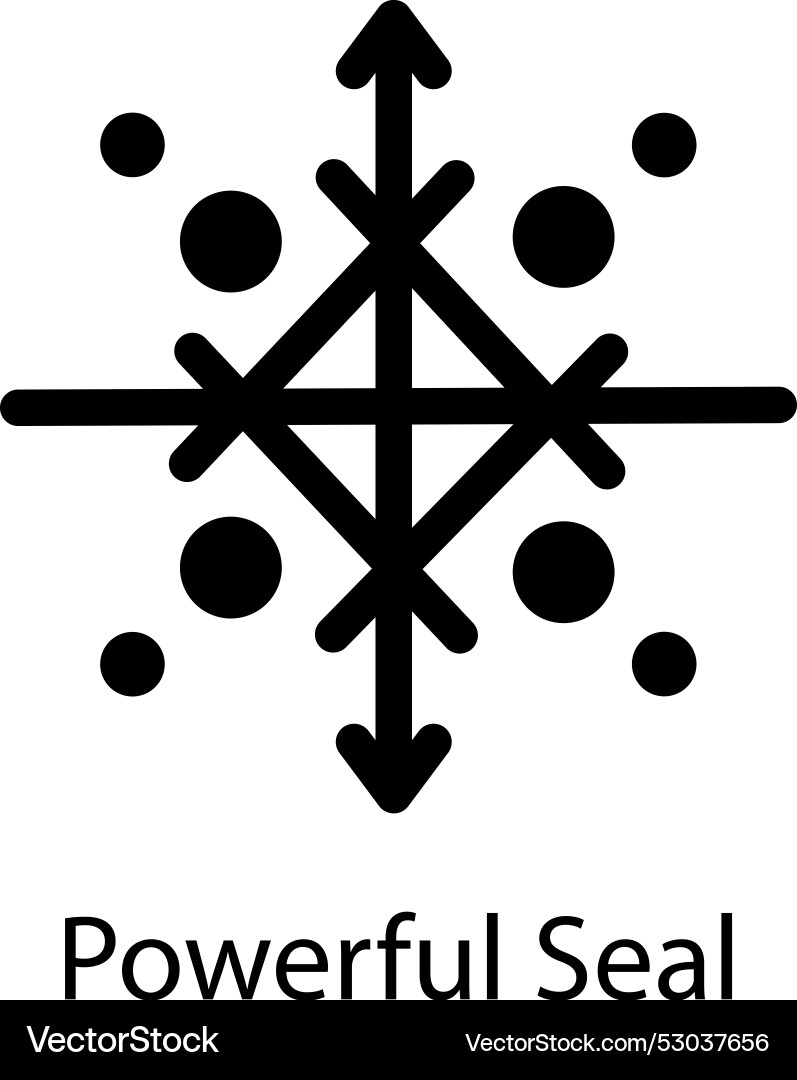 Powerful seal Royalty Free Vector Image - VectorStock