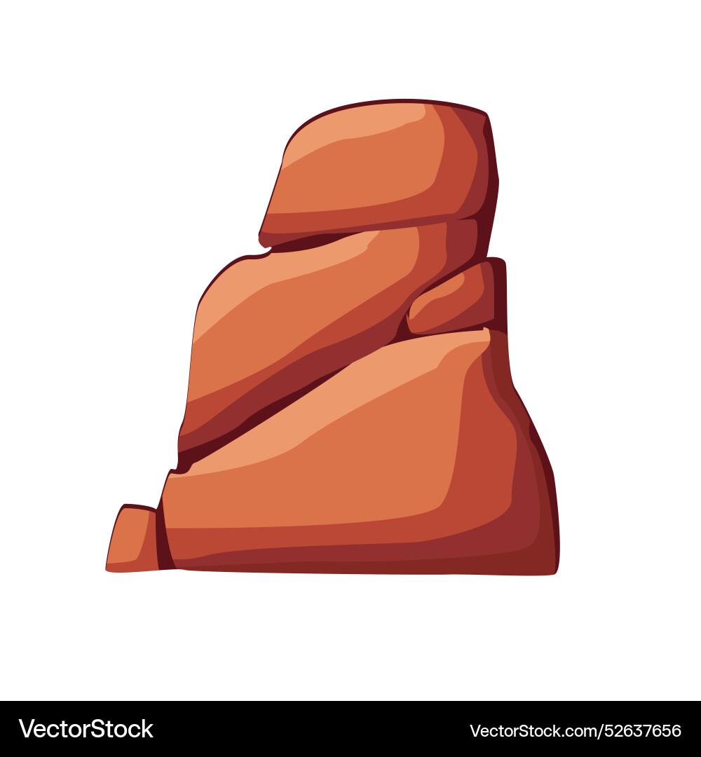 Sandstone pile nature natural desert rock Vector Image