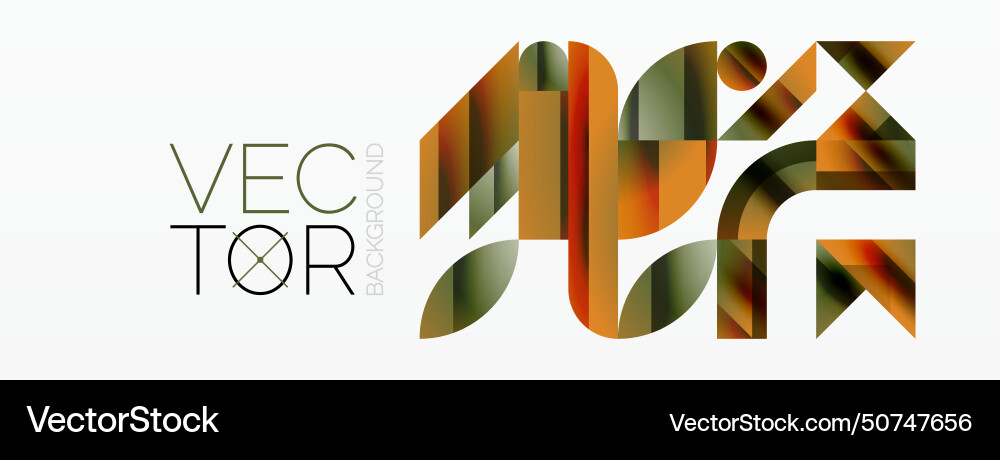 Triangle and circle minimalist composition simple Vector Image