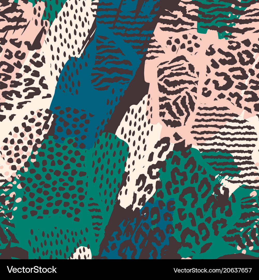 Animal Print Seamless Pattern Royalty Free Vector Image