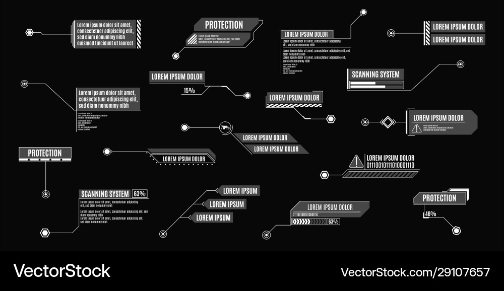 Callout Labels & Information Boxes Royalty Free Vector