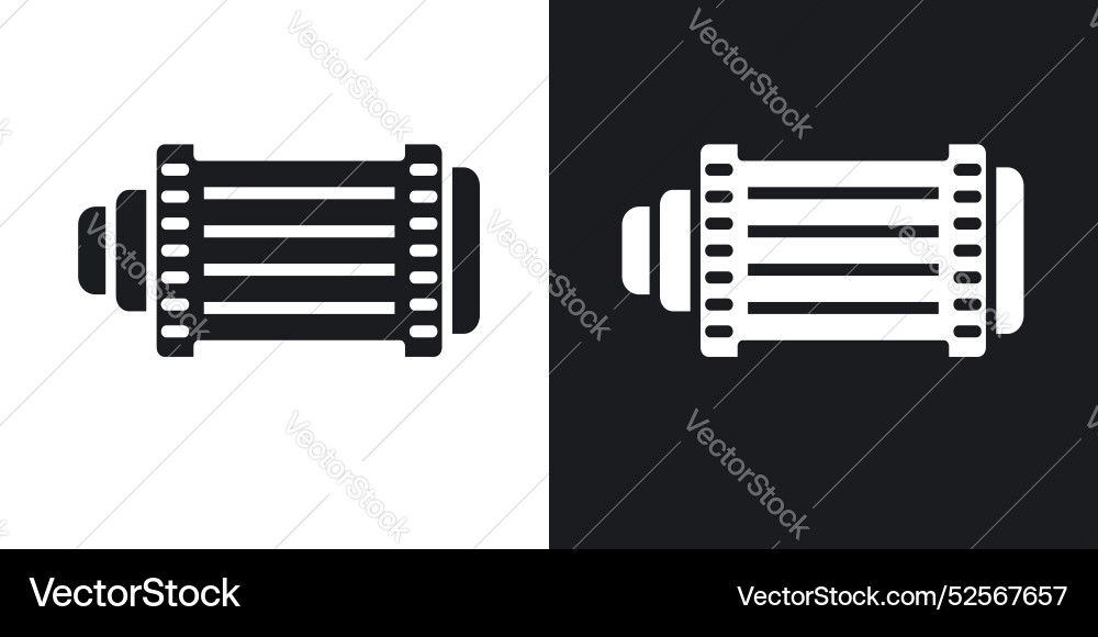 Car alternator icon set on white background Vector Image