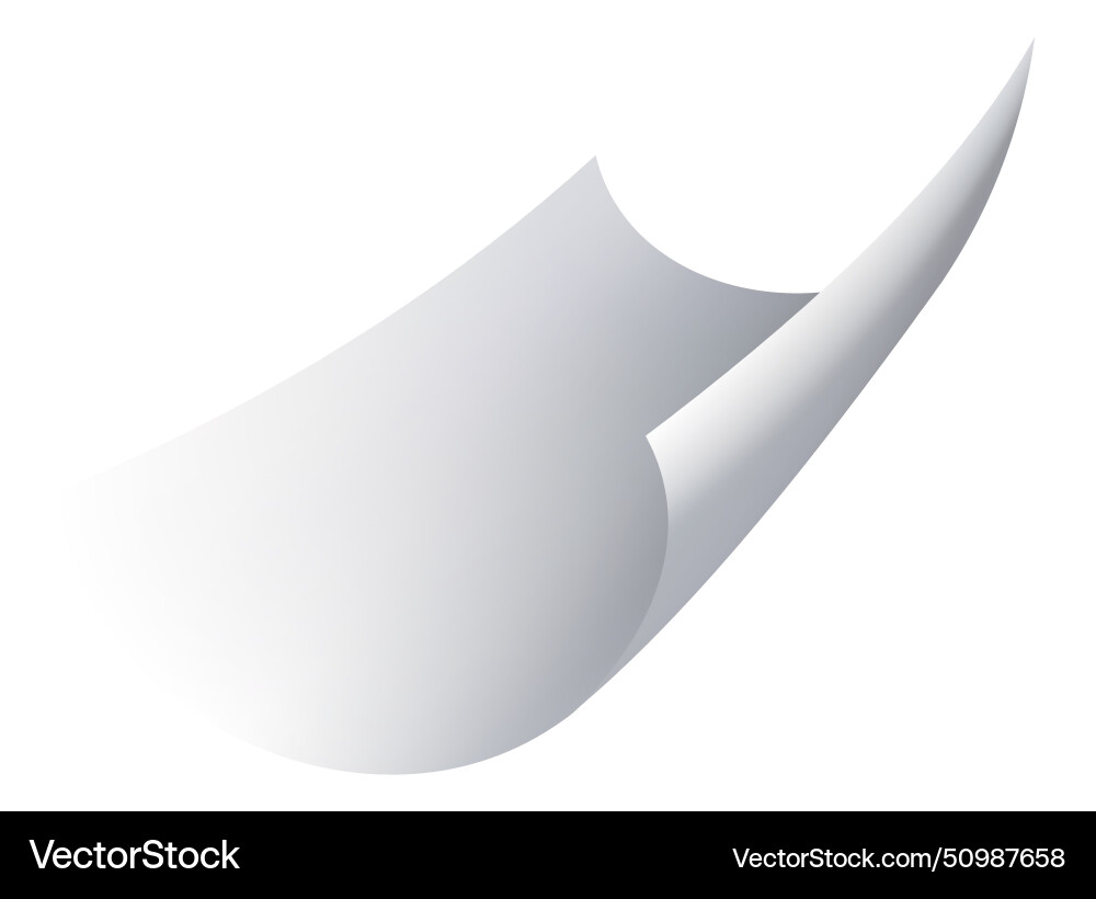 Flying paper page icon falling documents sheet Vector Image