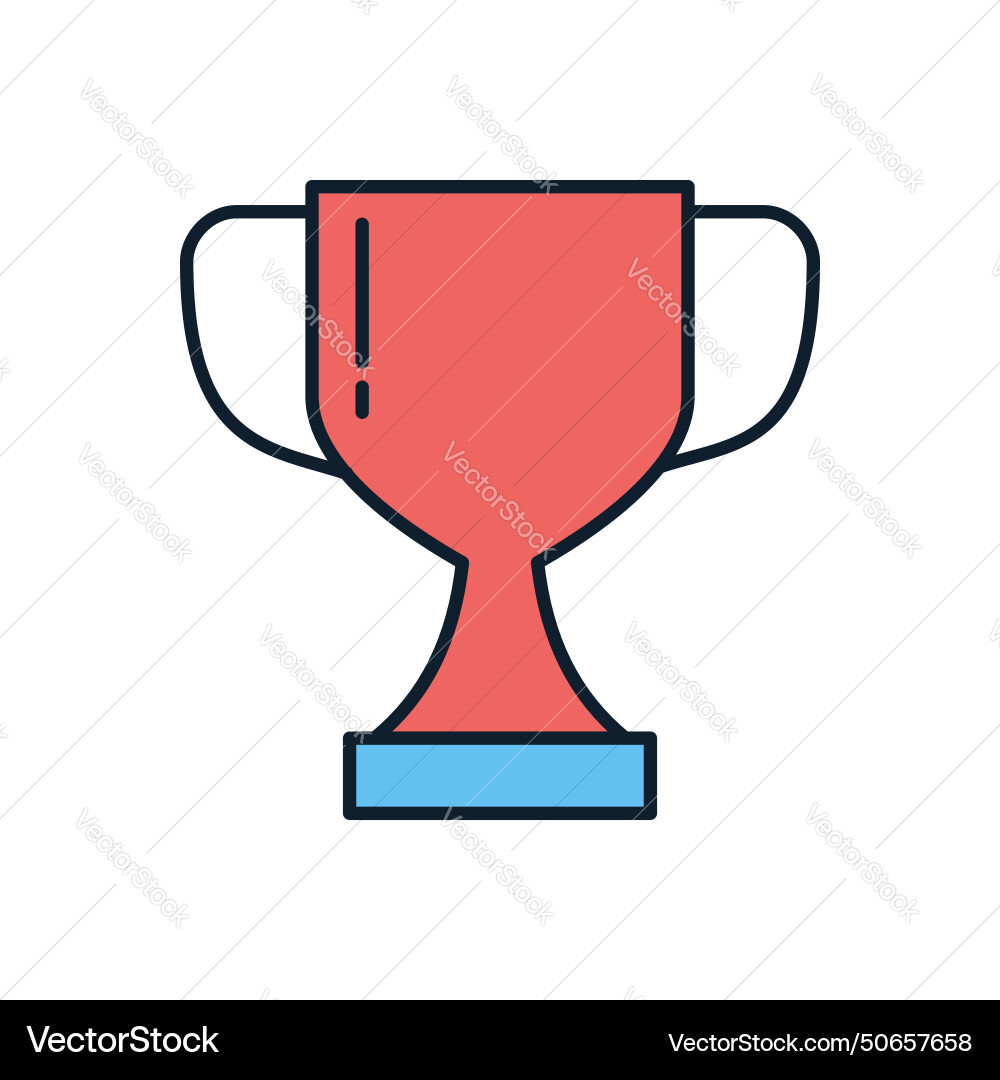 Winner cup related icon Royalty Free Vector Image
