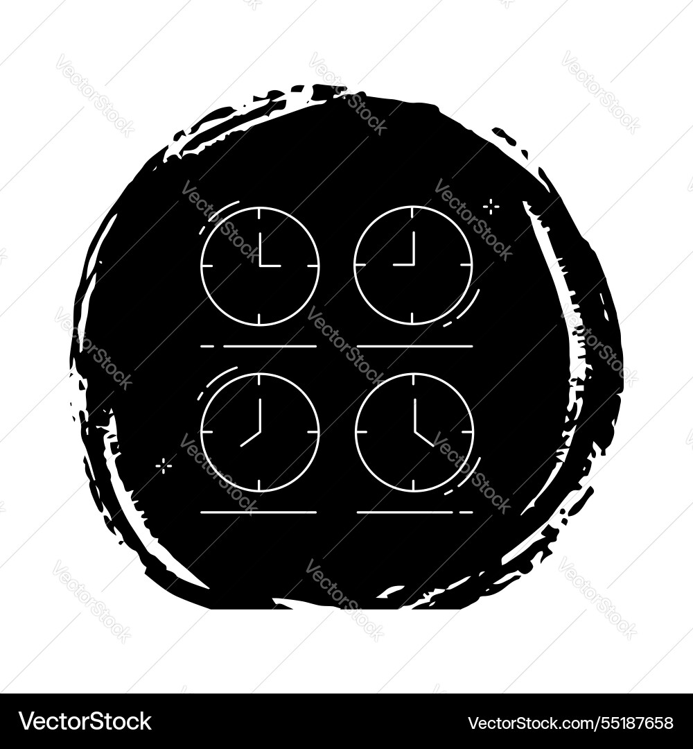 World time clock zone icon design Royalty Free Vector Image