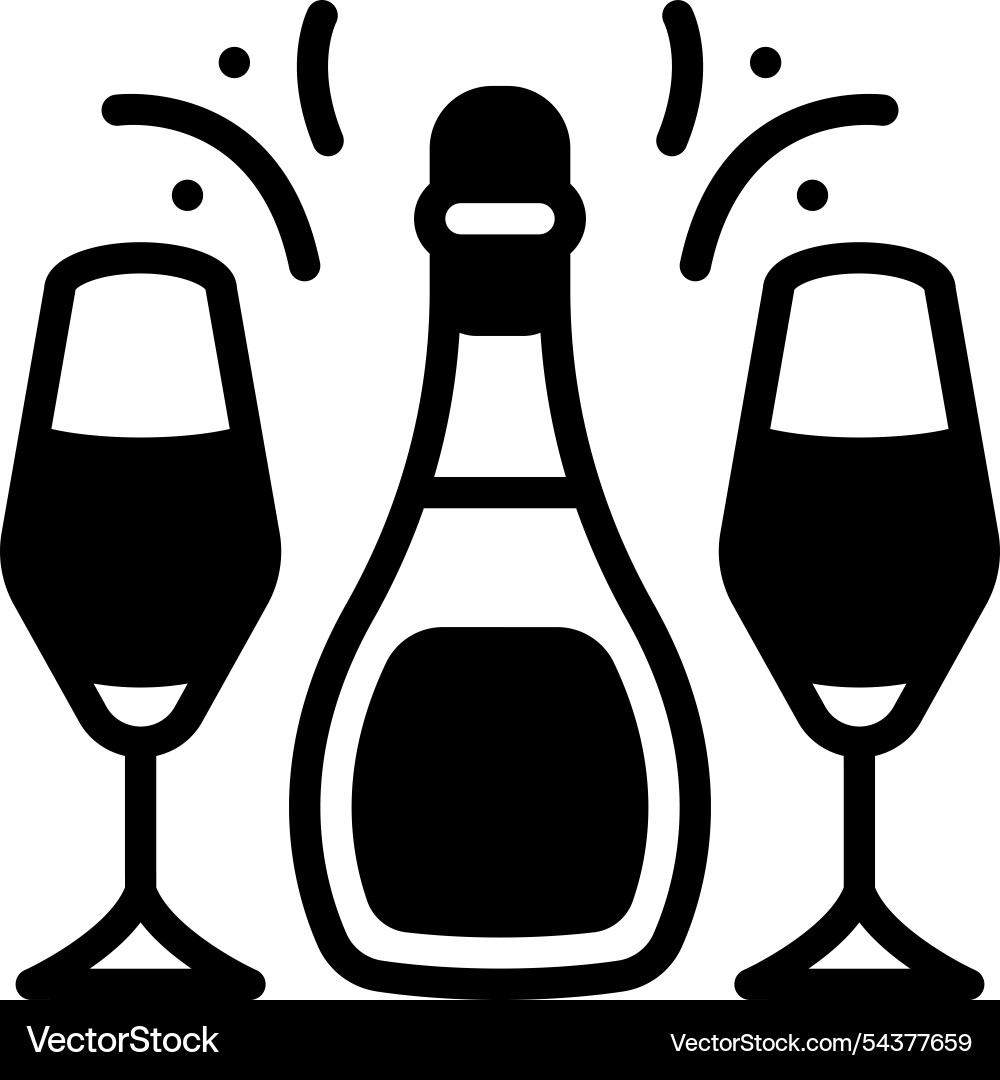 Champagne Royalty Free Vector Image - VectorStock