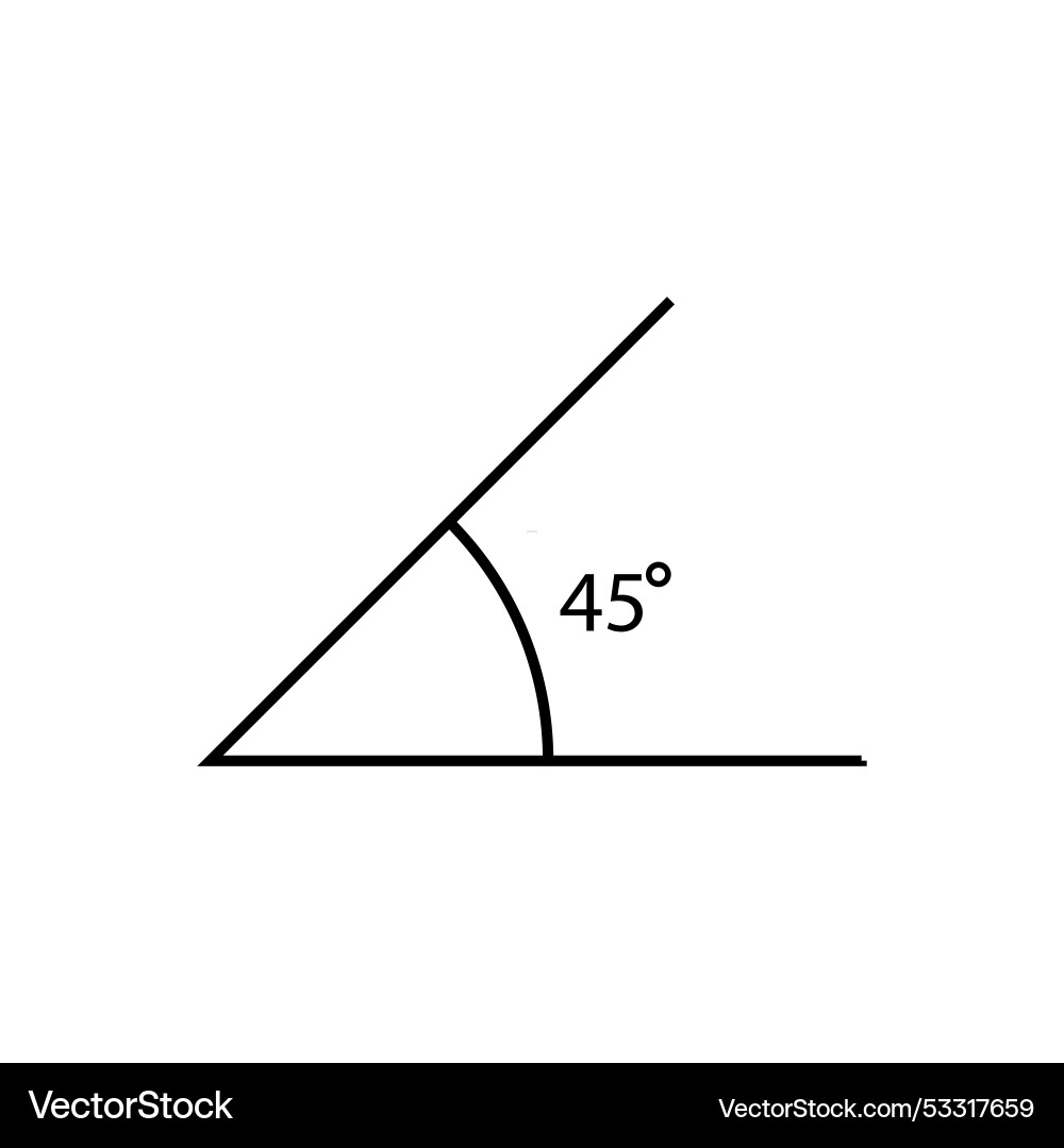 Degree angle icon Royalty Free Vector Image - VectorStock