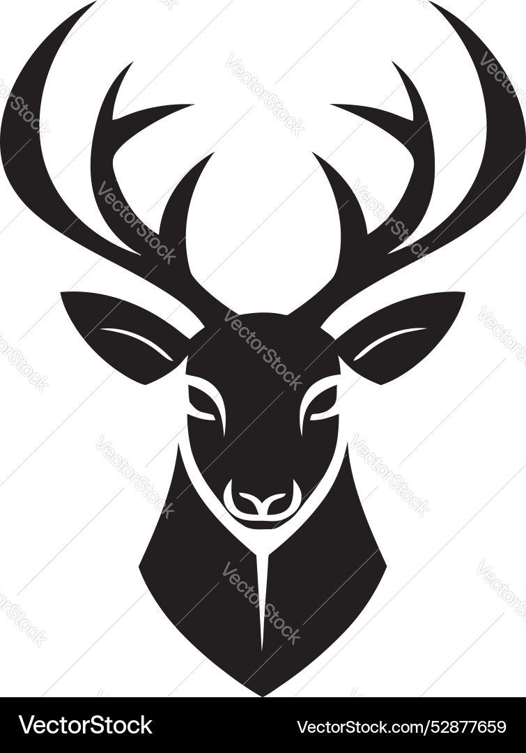 Elegance in the forest deer icons symbol Vector Image