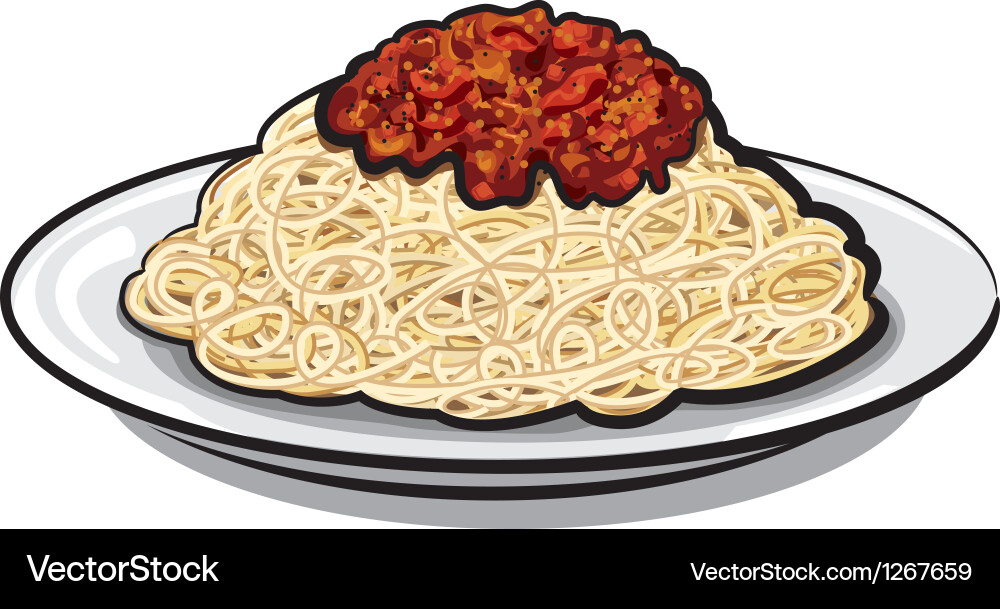 Italian spaghetti Royalty Free Vector Image - VectorStock