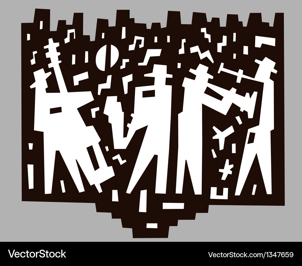 Jazz band Royalty Free Vector Image - VectorStock