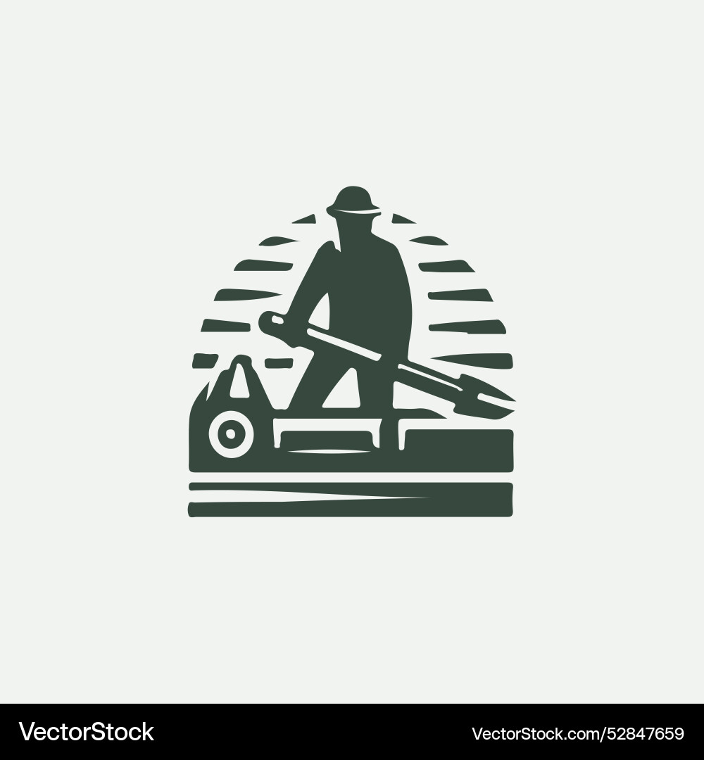 Trencher logo Royalty Free Vector Image - VectorStock