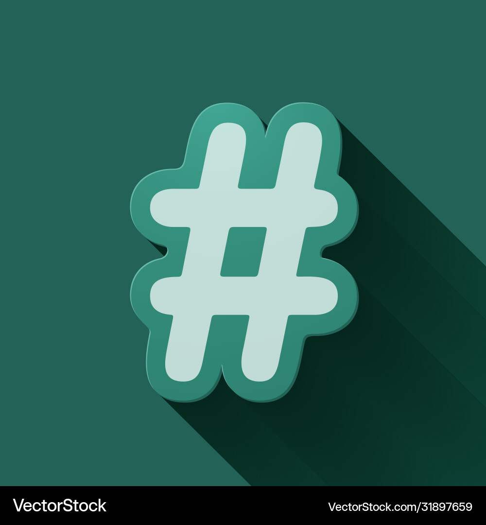 Volume icons symbol number sign Royalty Free Vector Image