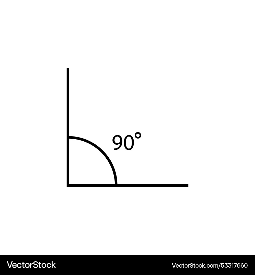 Degree angle icon Royalty Free Vector Image - VectorStock
