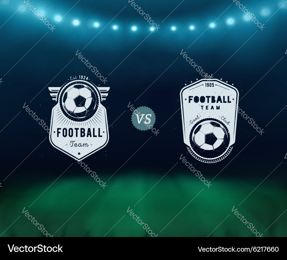 Soccer match Royalty Free Vector Image - VectorStock