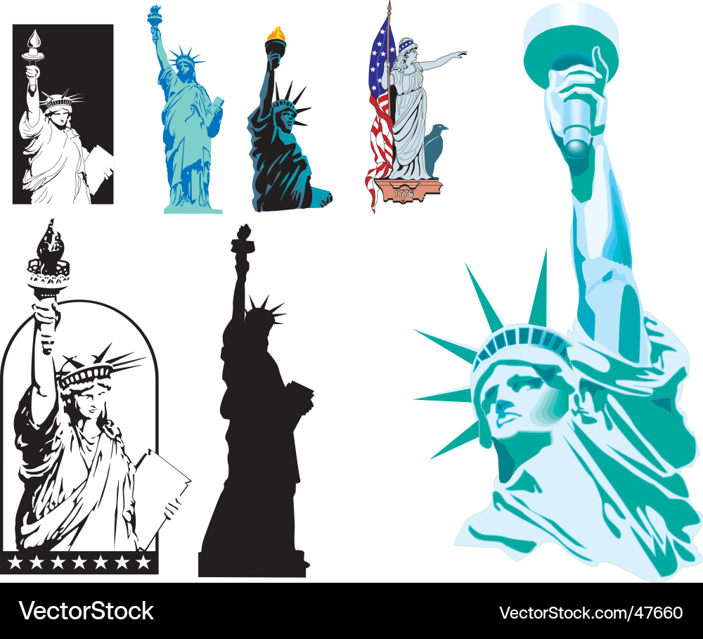 Statue of liberty Royalty Free Vector Image - VectorStock
