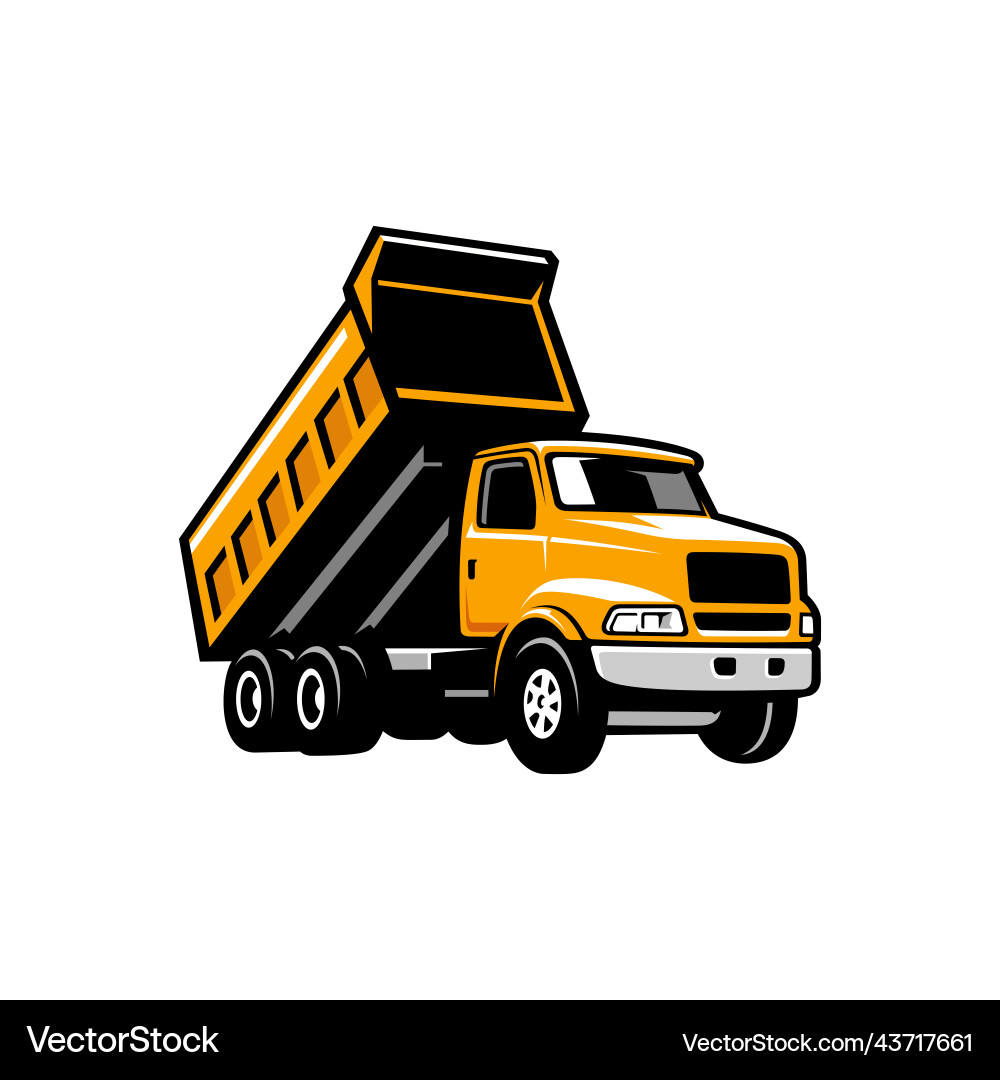 Dump truck Royalty Free Vector Image - VectorStock