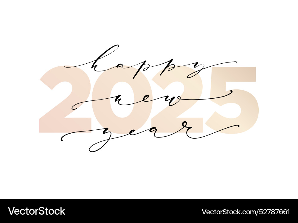 Handwritten calligraphic Royalty Free Vector Image