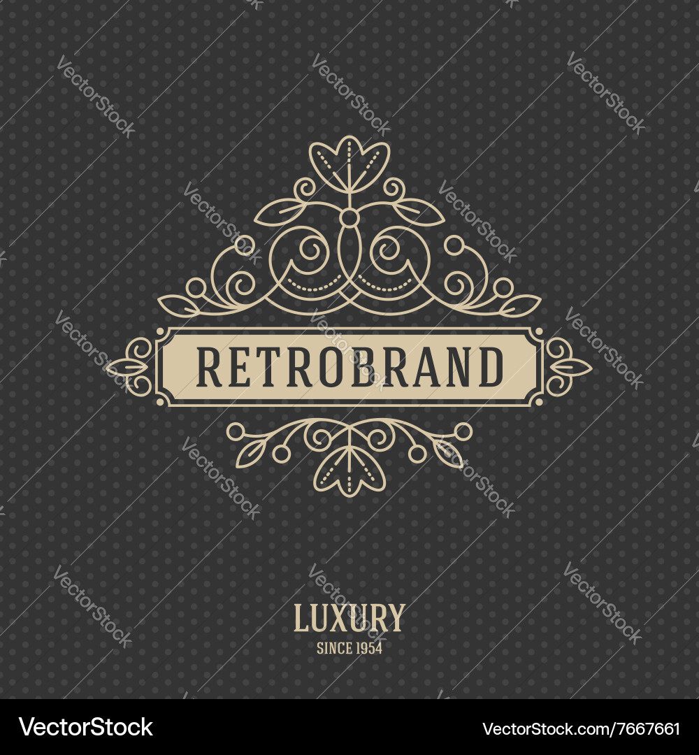 Monogram Royalty Free Vector Image - VectorStock