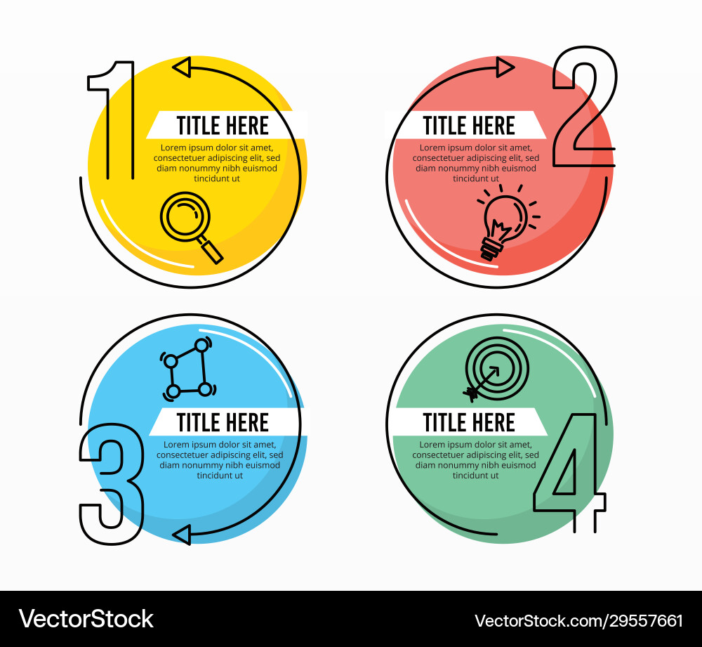 White business infographic design Royalty Free Vector Image