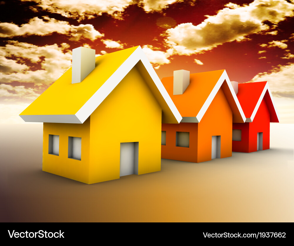 Houses Royalty Free Vector Image - VectorStock