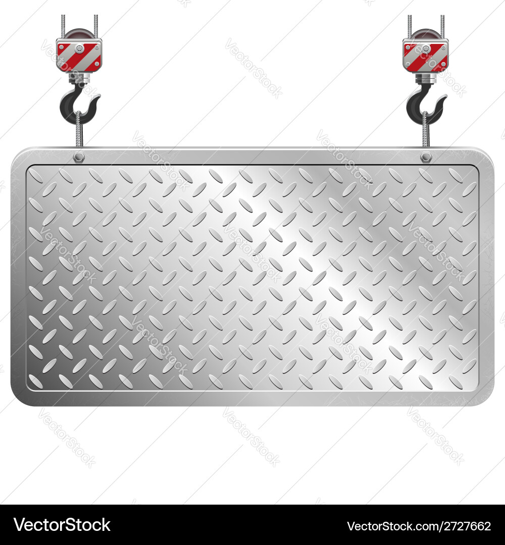 Metal board Royalty Free Vector Image - VectorStock