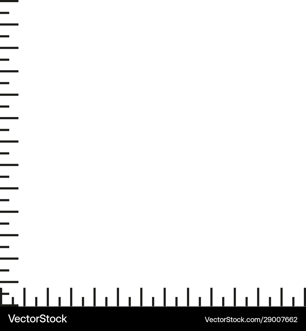 Vertical and horizontal ruler template for your Vector Image