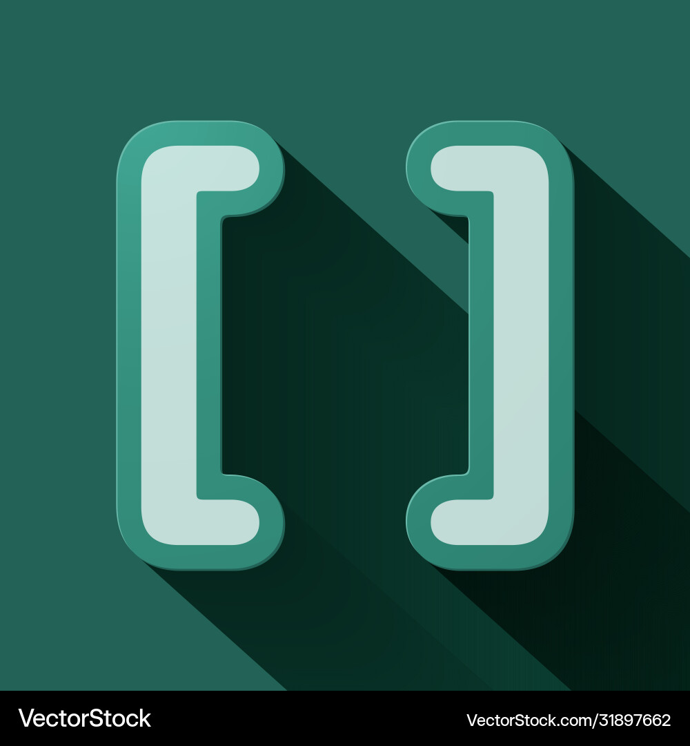 Volume icons symbol brackets Royalty Free Vector Image