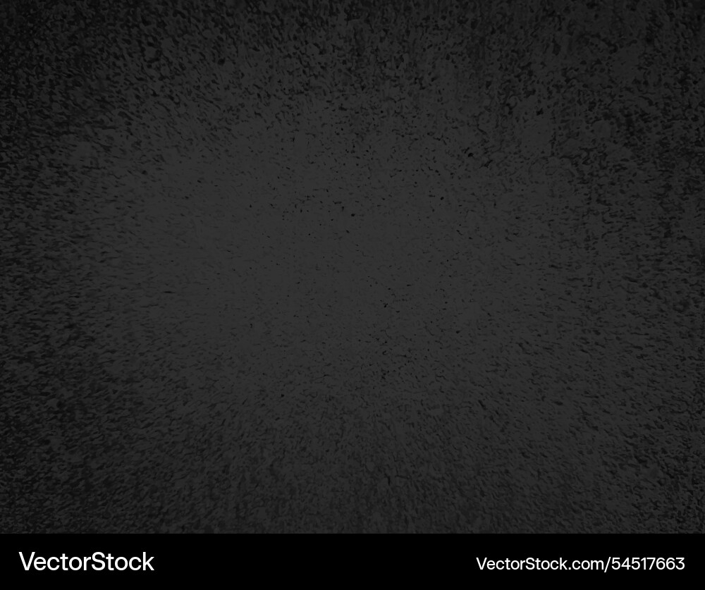 Concrete grunge overlay texture black wall Vector Image