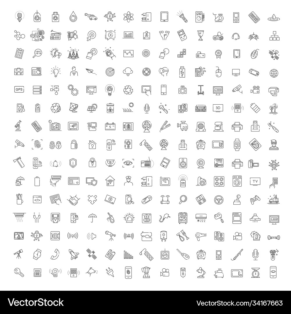 Digital Technology Icons Royalty Free Vector Image