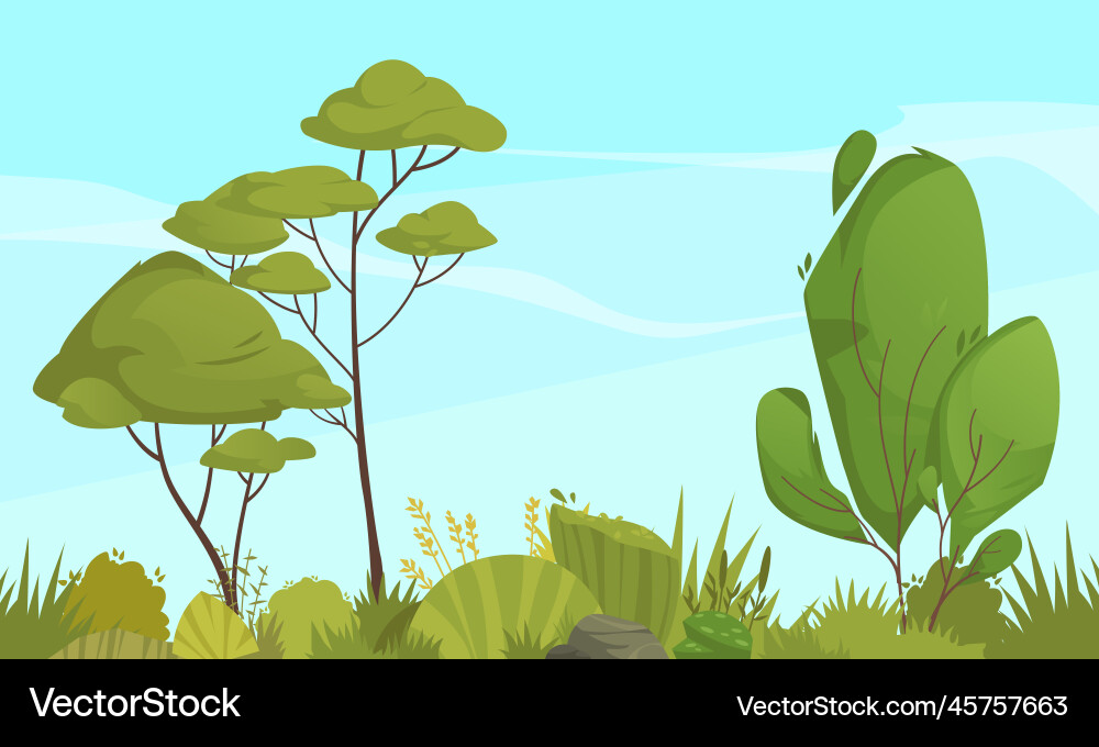 Ecosystem types cartoon Royalty Free Vector Image