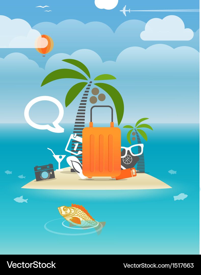 Oasis Royalty Free Vector Image - VectorStock