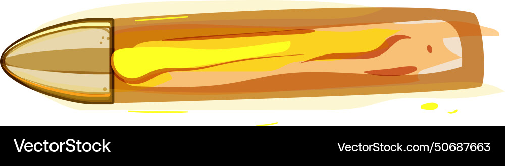 Speed bullet flying cartoon Royalty Free Vector Image