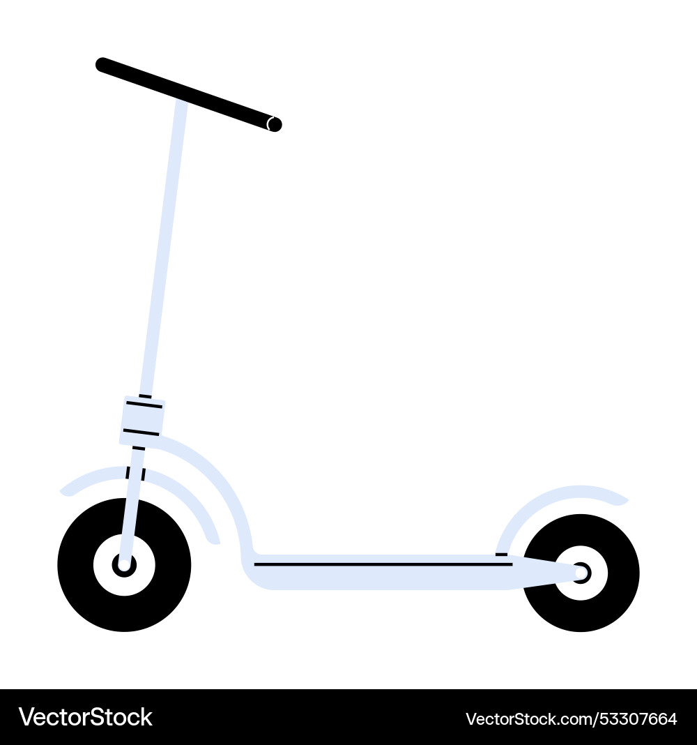Simple minimalist drawing of a scooter Royalty Free Vector